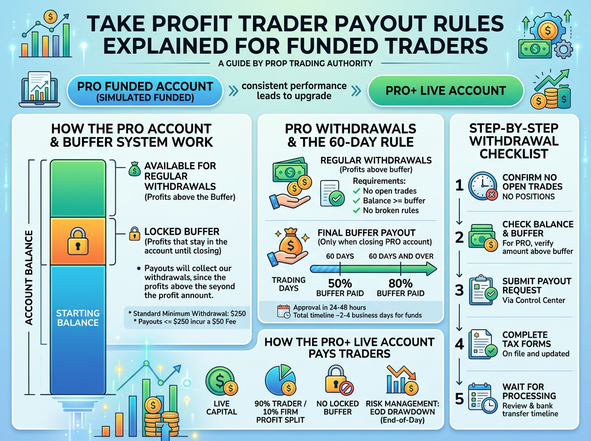 Take Profit Trader Payout Rules for Funded Accounts